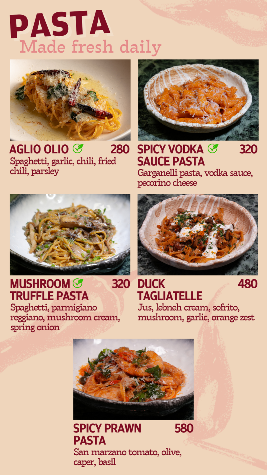 Menu | Pilgrim Bangkok - Best Grill & Bar Experience in Nana